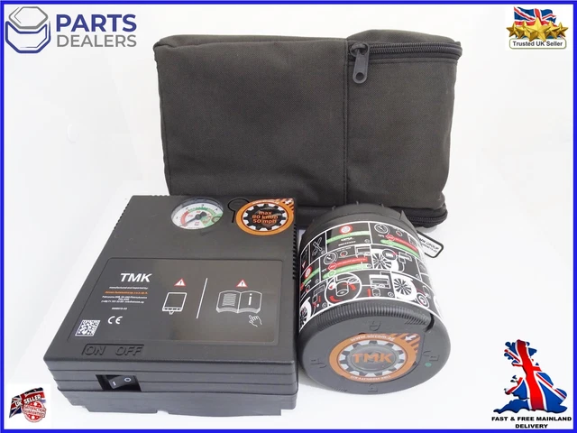 GENUINE BMW MINI Tyre Puncture Pump Inflator Compressor Sealant Kit Bag ...