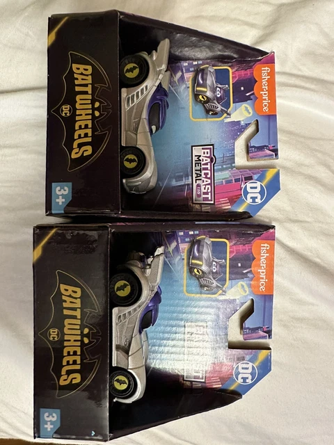 FISHER-PRICE BATWHEELS BATCAST Metal Armored Bam The Batmobile Batman ...