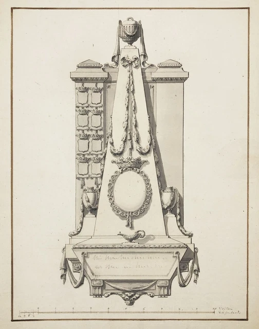MEMORIAL MONUMENT MONUMENT Rococo architecture drawing drawing drawing ...