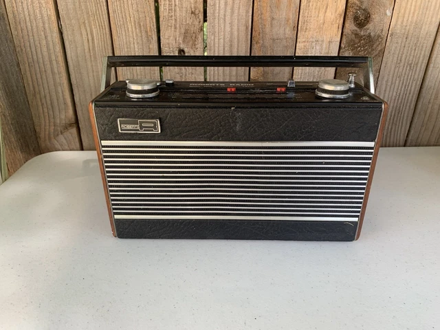 VINTAGE ROBERTS R800 1980’s AM/FM/LW Portable Radio in Black / Wood ...