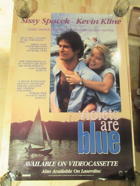 VIOLETS ARE BLUE Sissy Spacek Kevin Kline Original Vintage Video Movie ...