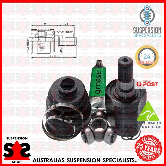 FRONT AXLE JOINT Kit, Drive Shaft Suit HYUNDAI Accent Ii Saloon (Lc) 1. ...