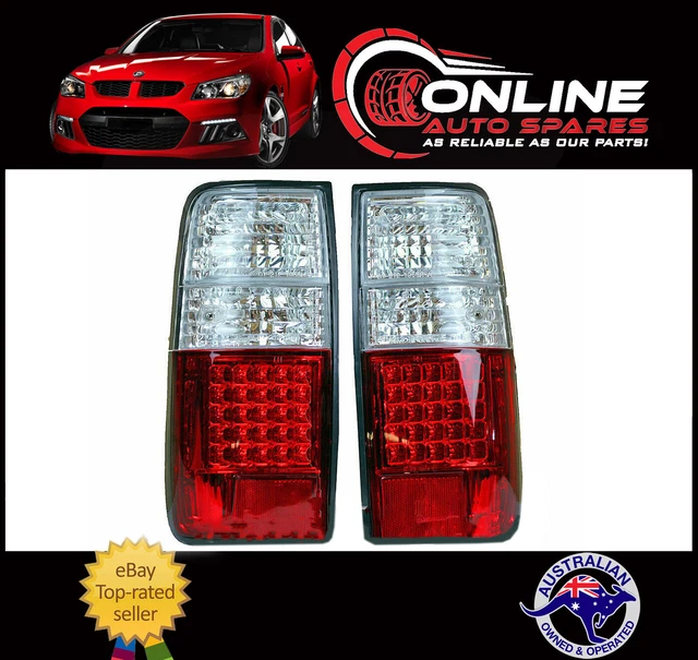 LED TAILLIGHT PAIR Suit Toyota Landcruiser 80 series 1990-98 lh rh tail ...