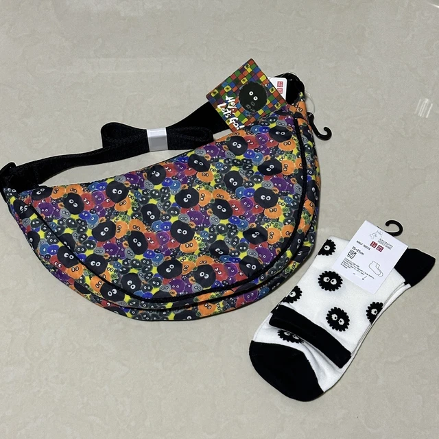 UNIQLO STUDIO GHIBLI Soot Sprites Round Mini Shoulder Bag + Off White ...
