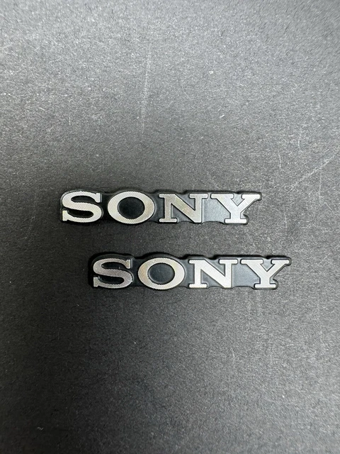 2 X SONY Sticker Alu Logo Embleme Musikbox Audio Aufkleber EUR 3,99 ...
