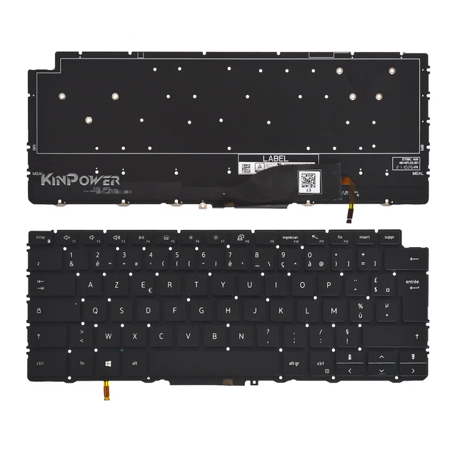 CLAVIER AZERTY FRANÇAIS Pour Dell XPS 13 9310 2-IN-1 Rétro-éclairage ...