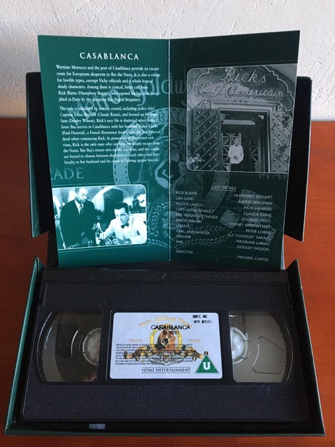 CASABLANCA - MGM GREATS (VHS VIDEO) Collectors Item, Excellent ...
