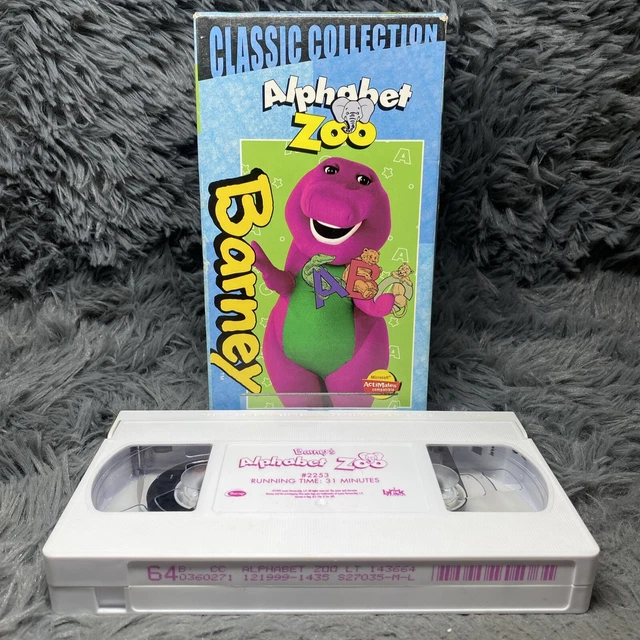 BARNEY - BARNEYS Alphabet Zoo bande VHS 2000 collection classique ...
