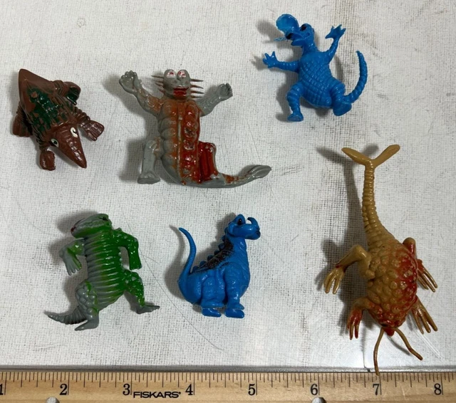 VINTAGE D&D CHINASAUR PATCHISAUR FIGURE LOT rust armadillo lizard ...