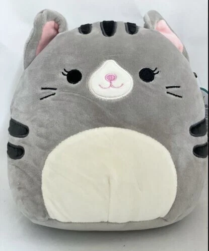 SQUISHMALLOWS KELLYTOY OFFICIAL 2021 Tally the Gray Tabby Cat 12” Super ... SQUISHMALLOWS KELLYTOY OFFICIAL 2021 Tally the Gray Tabby Cat 12” Super ...