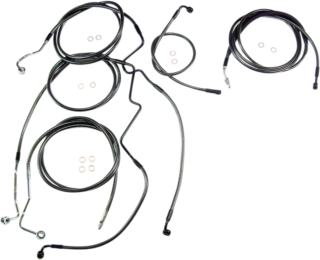 MAGNUM 487344 CONTROL Cable Kit Bp 10 Harley Flhx 1690 Abs Street Glide ...