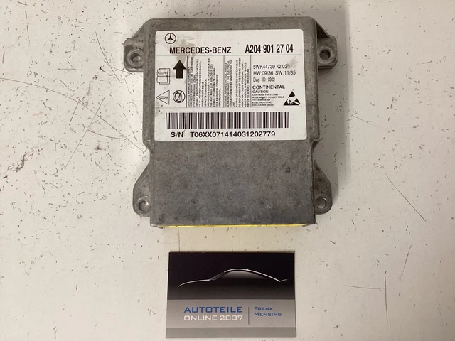 MERCEDES BENZ W204 Airbagsteuergerät Steuergerät Airbag A2049012704 EUR ...