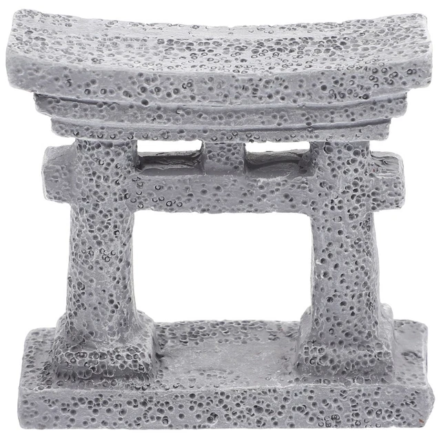 MINI TORII GATE Modell Harz Minihouse Japanisch Torii Gate Miniatur ...