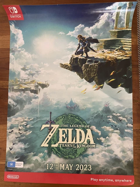 ZELDA TEARS OF The Kingdom Promotional Poster M Rating Version EUR 30 ...