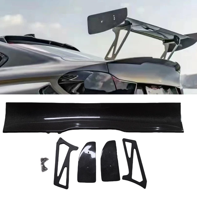 CARBON FIBER REAR Spoiler Lip Wing For Mitsubishi Lancer EVO 2008-2017 ...