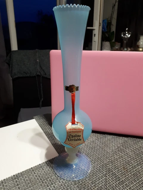 SOLIFLORE BLEU EN Opaline Veritable EUR 15,00 - PicClick FR