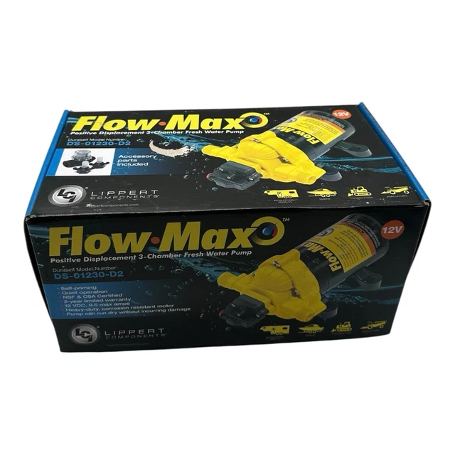 LIPPERT - FLOW Max 12v Water Pump - Ds-01230-D2 - For Rv And Campers ...