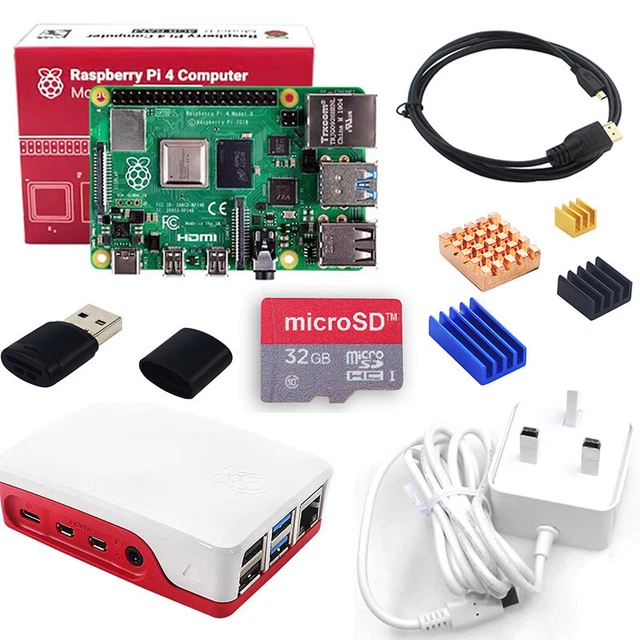 RASPBERRY PI 4 2gb 4gb 8gb Ram Starter Kit Board Official Case Power ...