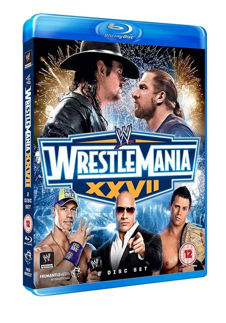 WWE: WRESTLEMANIA 27 (Blu-ray) John Cena Dwayne The Rock Johnson ...