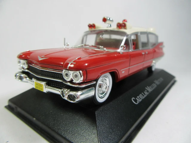 ATLAS 1:43 1959 Cadillac Miller-Meteor Ambulance Modèle Déjà Assemblé ...