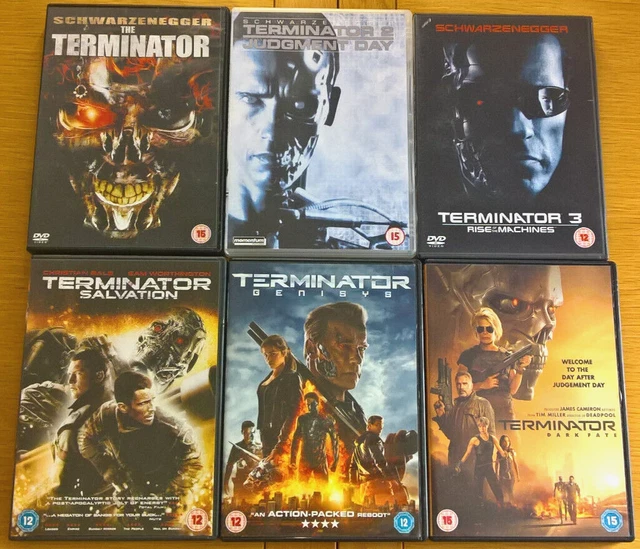 TERMINATOR 1-6 COMPLETE DVD Set 2 3 Salvation Genisys Dark Fate ...