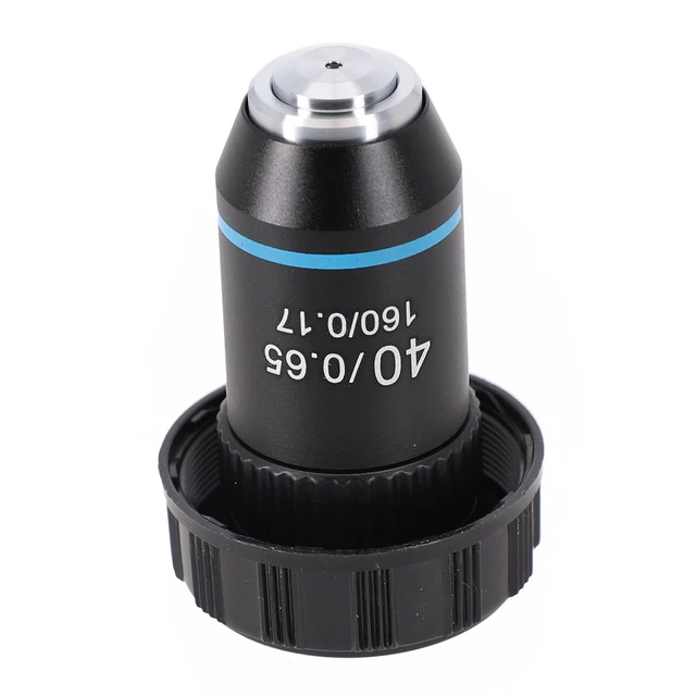 Black Achromatic Objective Lens For 195 Microscope 4x 10x 20x 40x 60x