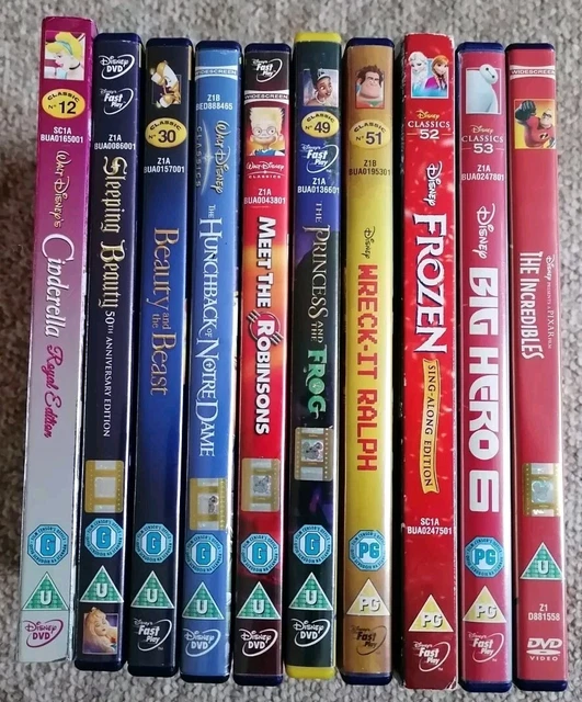 WALT DISNEY CLASSICS DVD Bundle X 10 Childrens Animation Film / Region ...