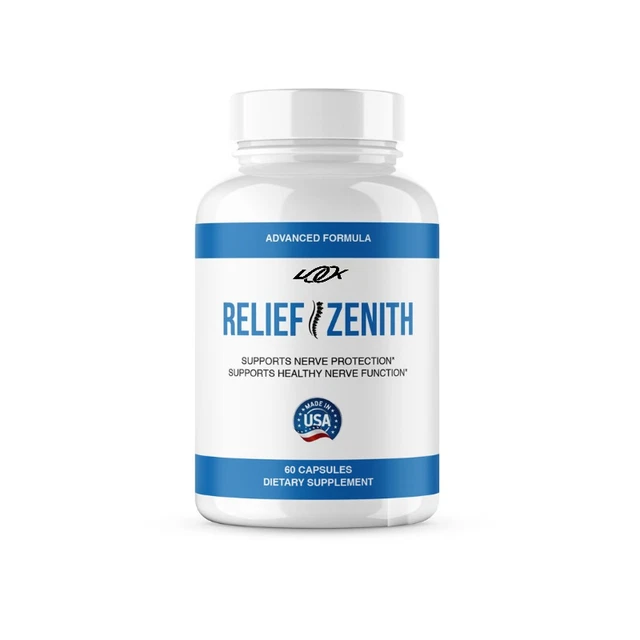 RELIEF ZENITH ADVANCED Formula Support Capsules Nerve Health Pills (60 ...