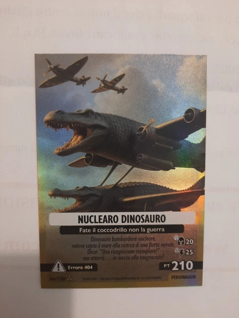 NUCLEARO DINOSAURO. RARISSIMA carta della collezione Italian Brainrot ...
