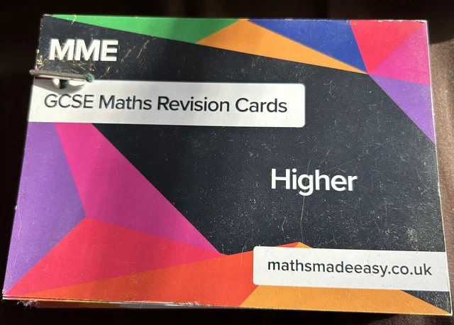 MATHS MADE EASY flash Cards GCSE Revision Higher EUR 5,85 - PicClick IT