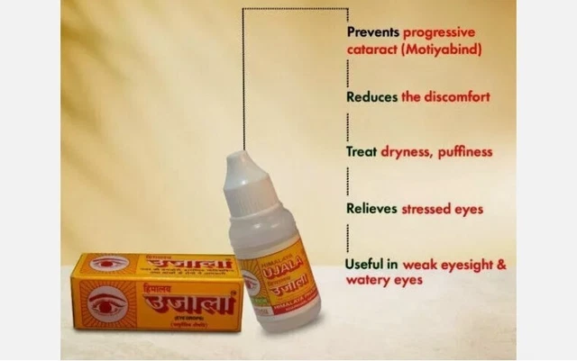 AYURVEDIC UJALA EYE Drops Pack of 6 For Cataract & Vision Problems ...
