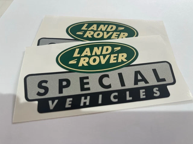 LAND ROVER SPECIAL Vehicles Decal x2 £13.99 - PicClick UK
