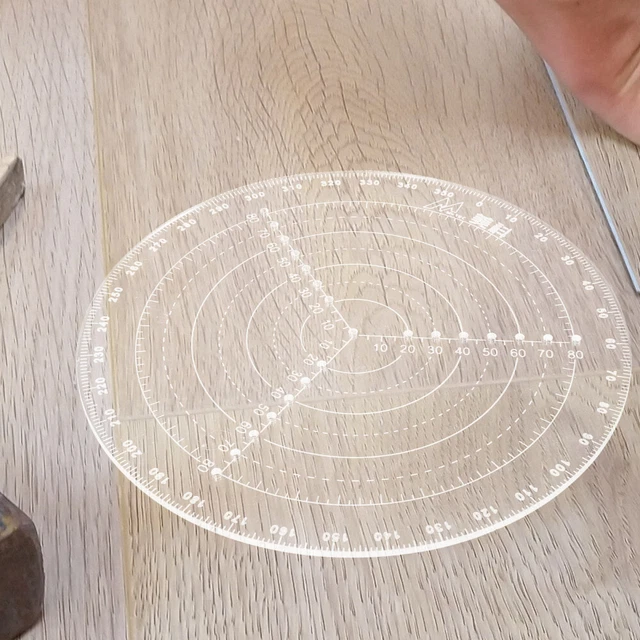 CIRCLE RULER DRAWING Tool Circle Stencil For Drawing Centering Tool £12 ...