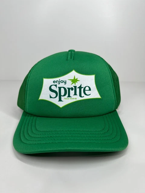 SPRITE SOFT DRINK baseball cap hat green trucker adjustable OSFM ...
