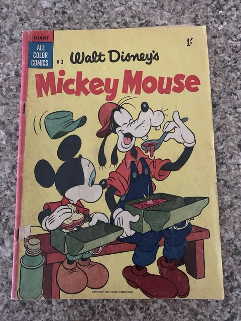 WALT DISNEYS MICKEY Mouse M3 By W.g Pub 1956 Age Comic Vg $19.99 ...
