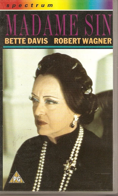 MADAME SIN VHS Video Bette Davis Robert Wagner Denholm Elliott Gordon ...