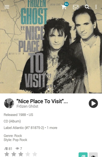 FROZEN GHOST ~ "Nice Place To Visit" CD 1988 Canada Hi-Tech AOR Melodic ...