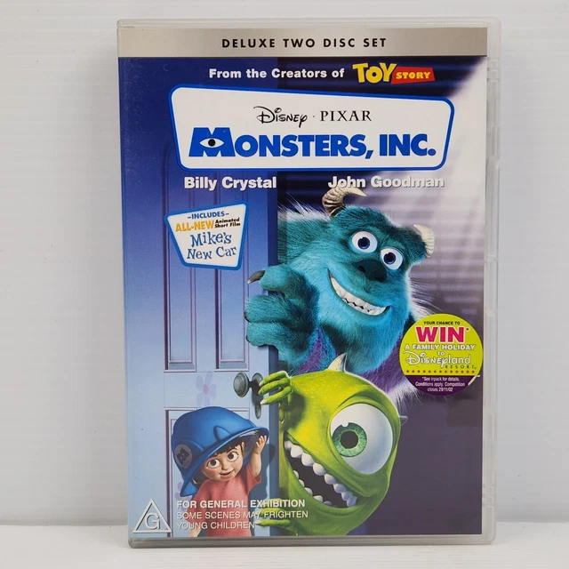 MONSTERS, INC. DVD Movie 2001 Walt Disney Pixar Comedy Adventure Family ... MONSTERS, INC. DVD Movie 2001 Walt Disney Pixar Comedy Adventure Family ...