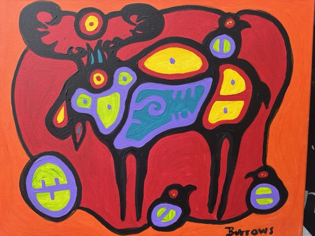 LISTED CANADIAN ARTIST Karl Burrows painting on canvas $350.00 ...