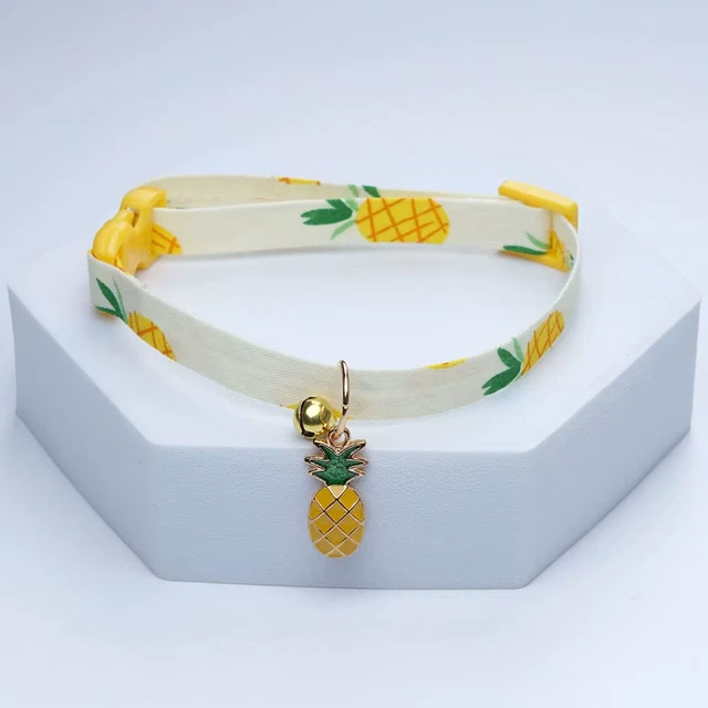 NEW KAWAII CAT Collar with Bell Cute Necklace for Small Dog Pet Flower ...