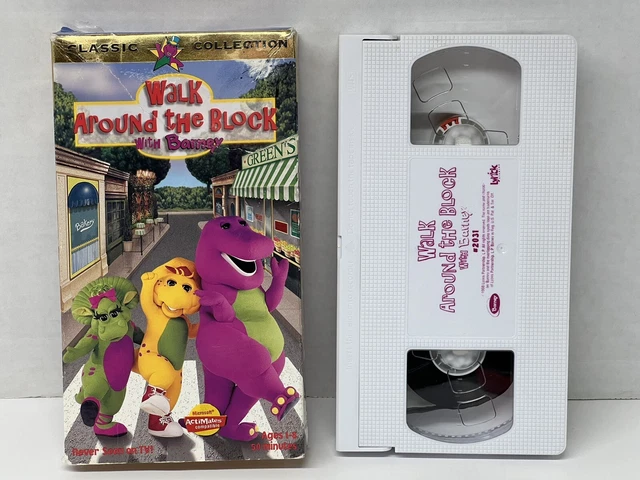 WALK AROUND THE Block With Barney (VHS 1999) Sing Along Songs Classic ...