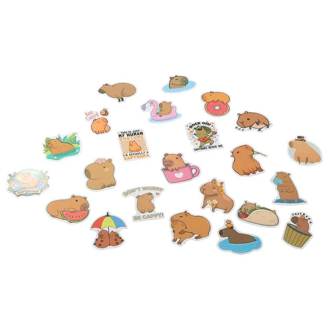 PVC VINYL CAPYBARA Scrapbook Sticker Capybara Capybara Decals For ...
