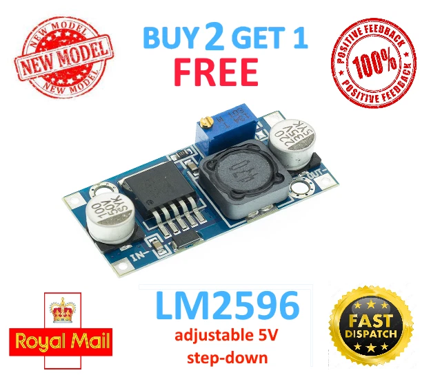 LM2596 DC-DC BUCK Converter Step Down Adjustable Power Supply Module -UK £1.99 - PicClick UK