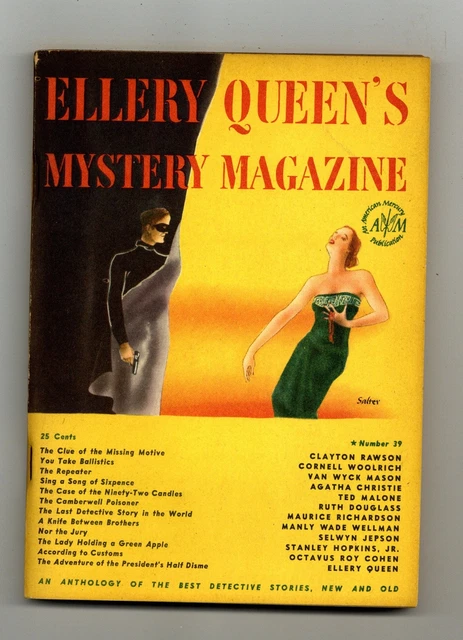 ELLERY QUEEN'S MYSTERY Magazine Vol. 9 #39 FN+ 6.5 1947 £22.00 ...