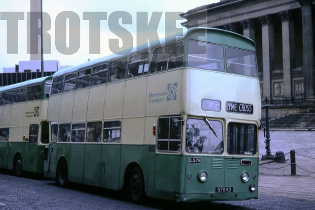 35MM SLIDE MERSEYSIDE PTE Leyland Atlantean MCW L578 578KD 1979 ...