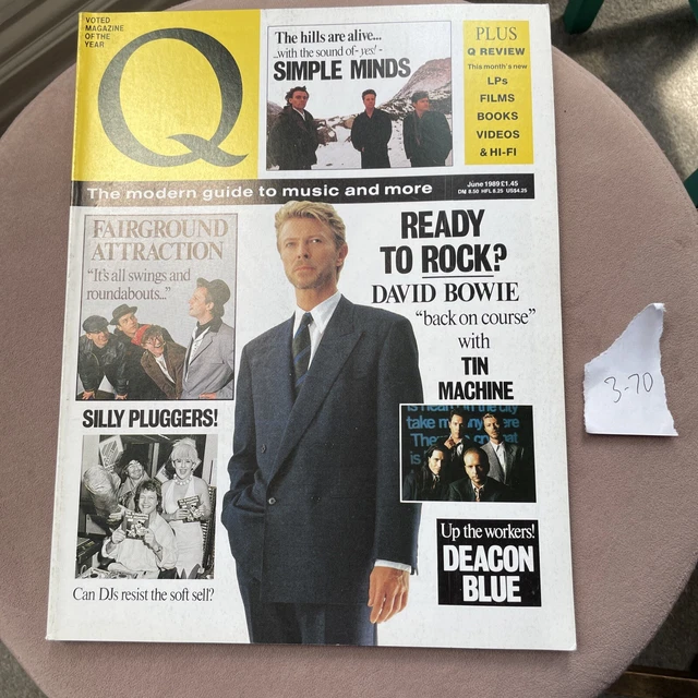 Q MAGAZINE #33 June 1989: David Bowie Cover, Simple Minds, Deacon Blue ...