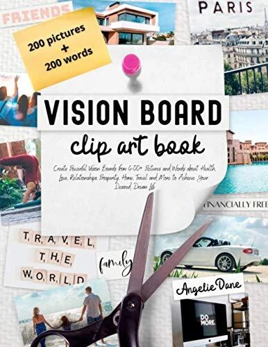 VISION BOARD CLIP Art Book: Create Po..., Dane, Angelie EUR 12,90 ...