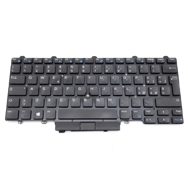 DELL E7470 07Y1DK Teclado Retroiluminado Qwerty Layout Italiano Ita It ...