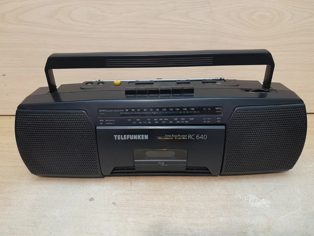 TELEFUNKEN RC 640 Ghettoblaster Recorder Cassette Kassettenrecorder ...
