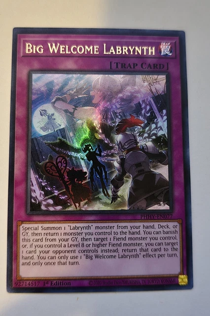 YU-GI-OH! TCG BIG Welcome Labrynth Photon Hypernova PHHY-EN077 1st ...